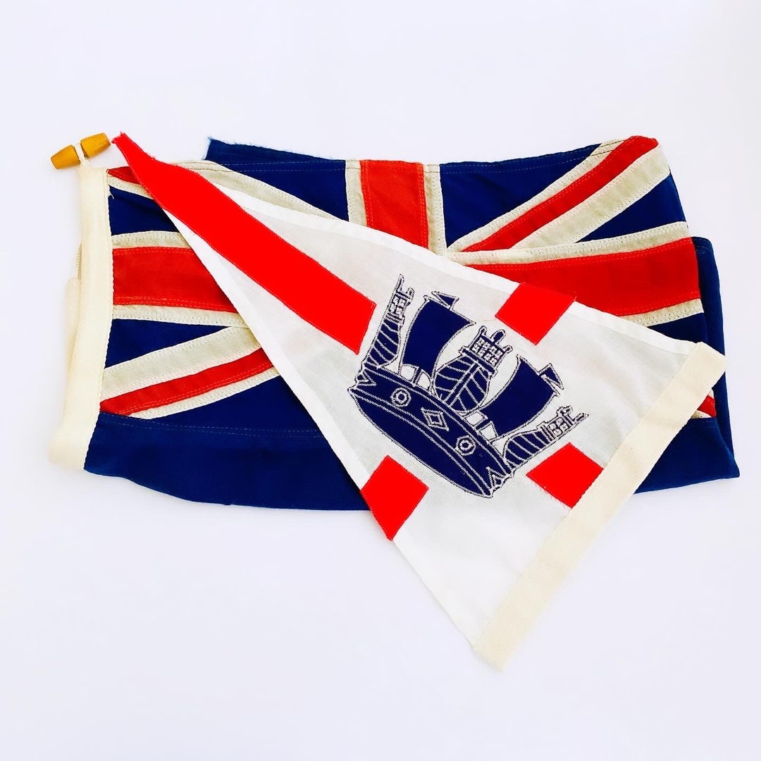 2 X Flags: Blue Ensign and RNSA Burgee UK sewn Sailing Flags - Etsy