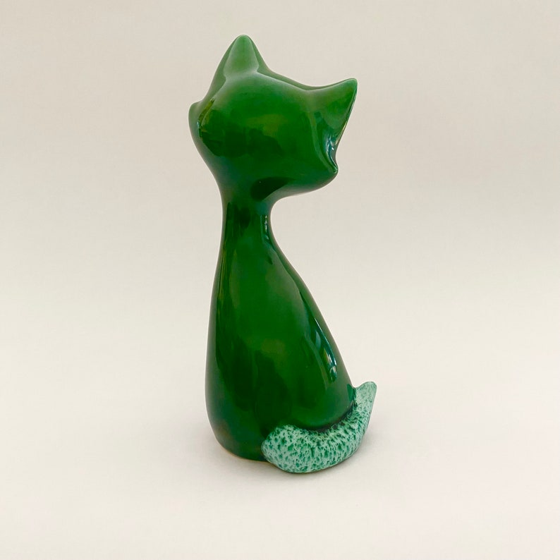 Rare, Green Cat Fosters Studio Pottery Cornwall England - Etsy