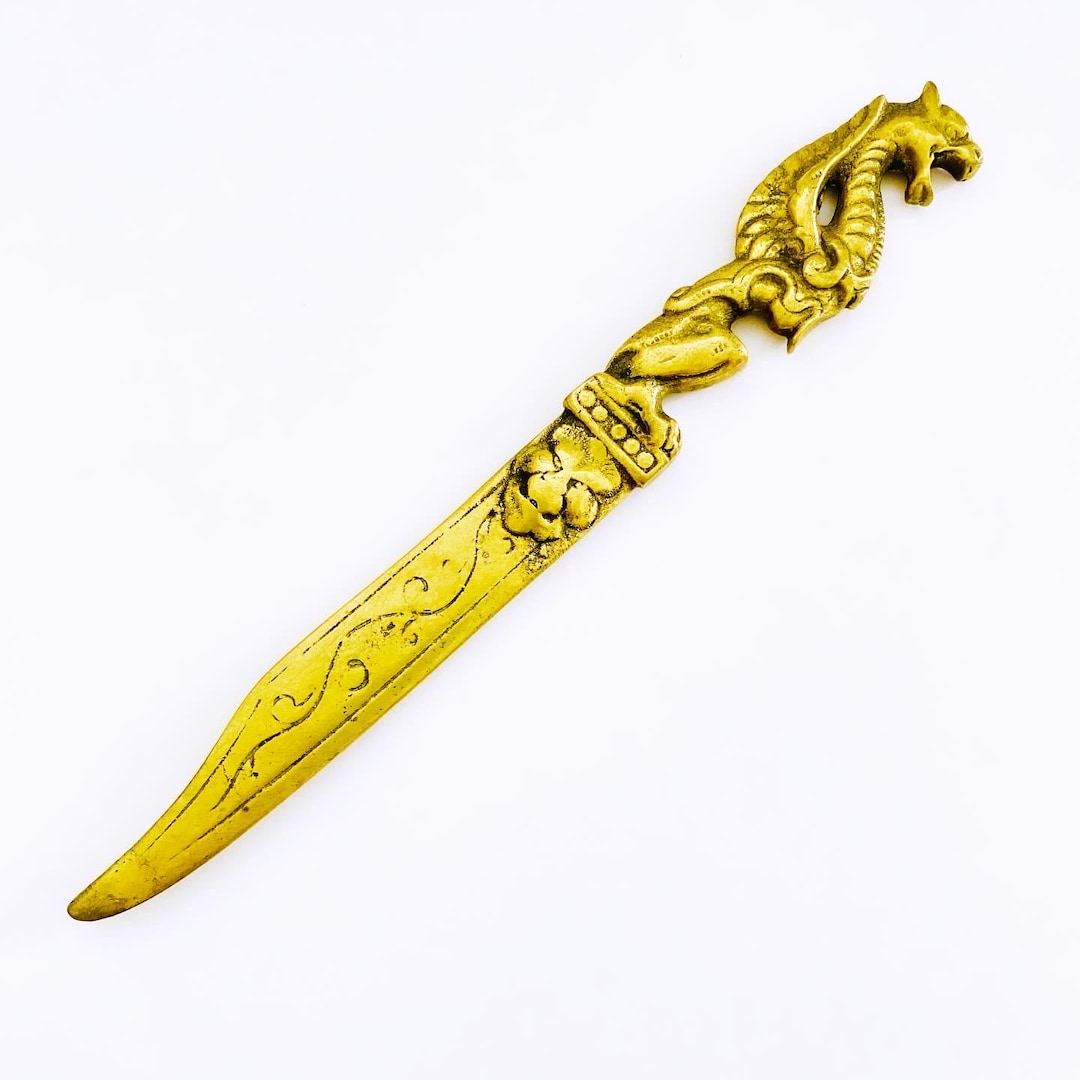 Antique Brass Griffin Letter Opener. - Etsy