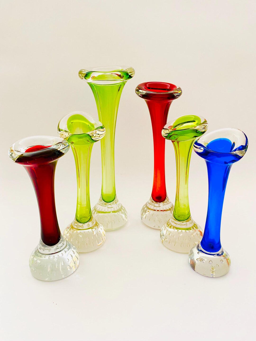 Bone Vases/jack in the Pulpit Vases. Set of Six, Swedish. - Etsy