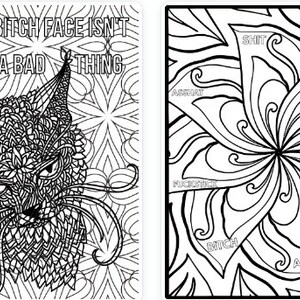Motivational Swear Word Coloring Book - Etsy