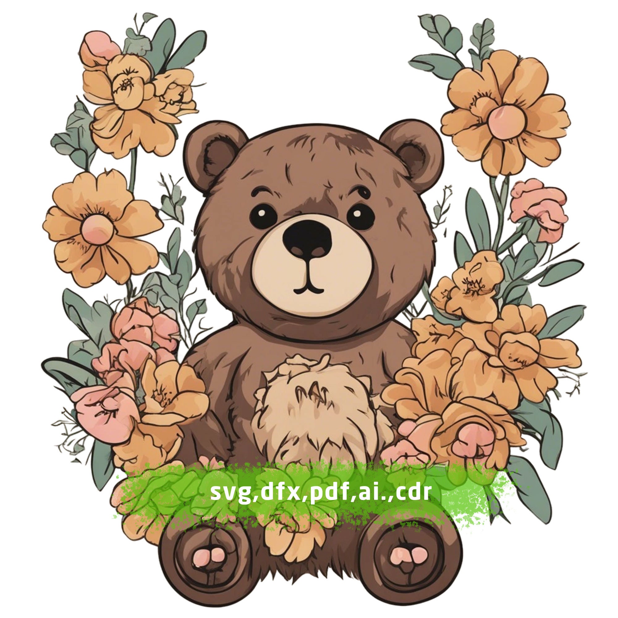 10 Cute Bear Family Clipart SVG Bundle Cute Bear Silhouettes the Wild ...