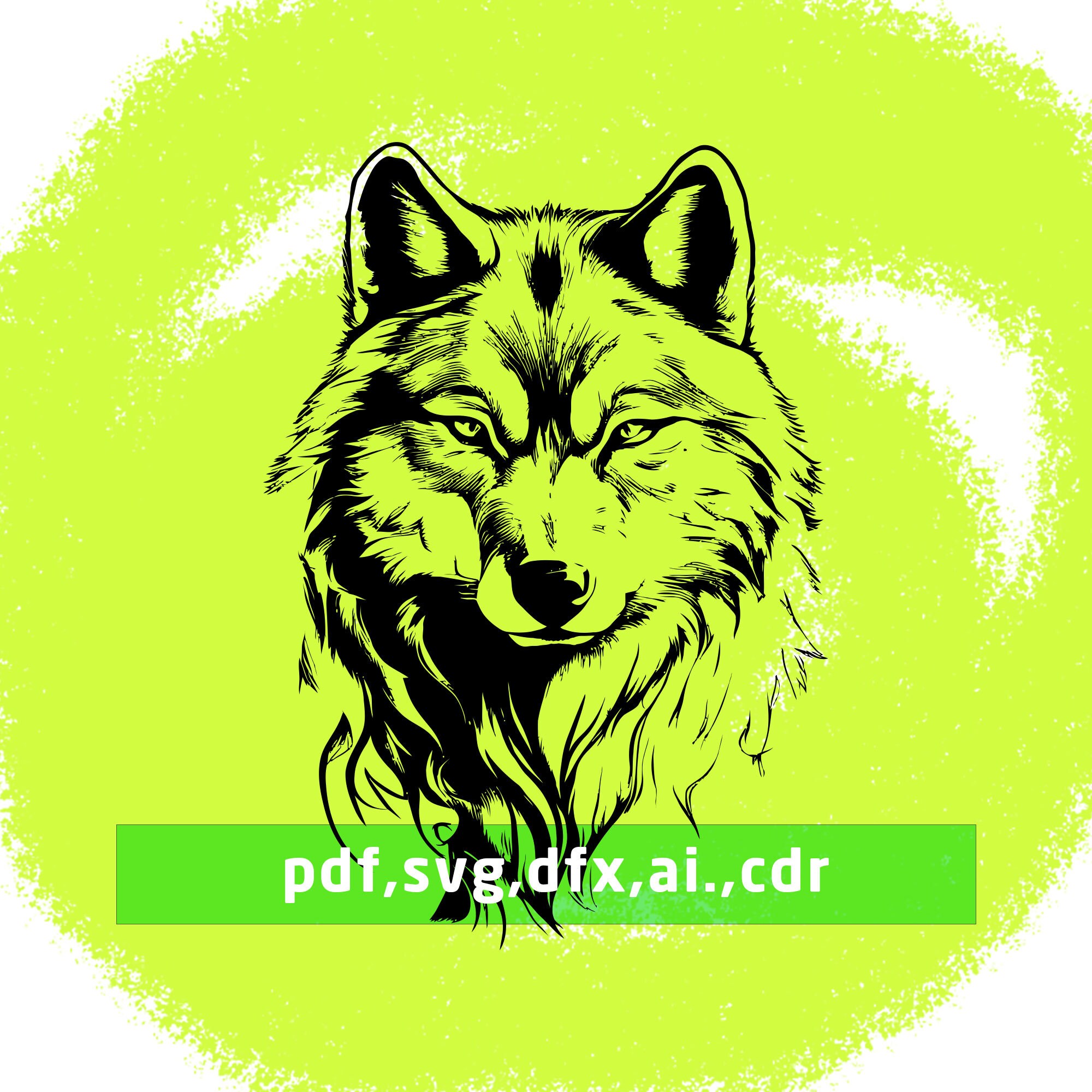 Wild Lone Wolf Head SVG Wild Lone Wolf Head Silhouettes - Etsy