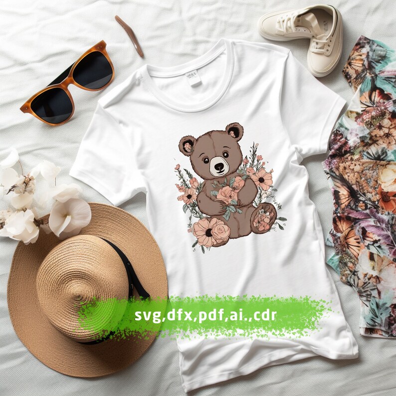 10 Cute Bear Family Clipart SVG Bundle Cute Bear Silhouettes the Wild ...