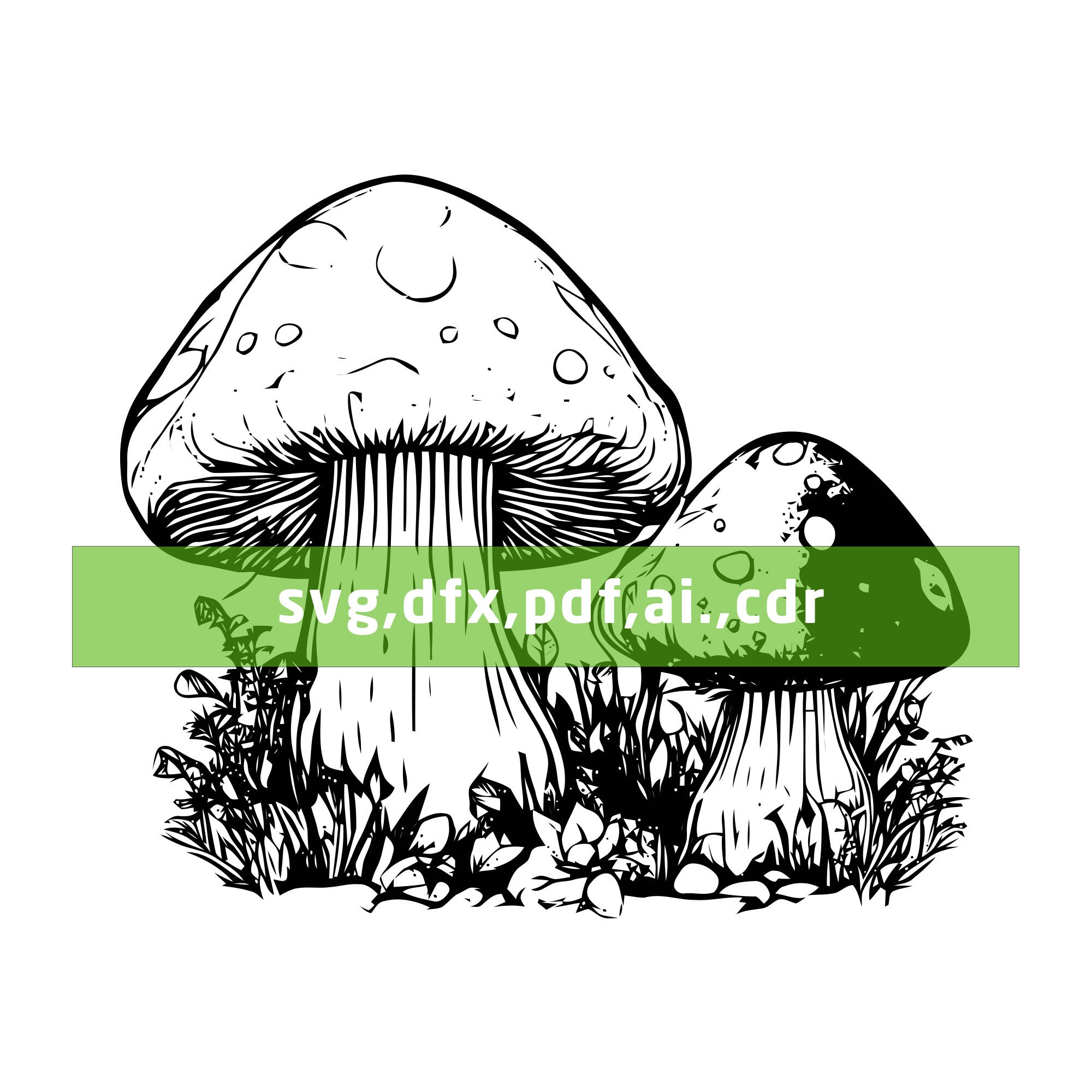 Mushroom SVG Bundle, Mushroom SVG, Fall Svg, Autumn Svg, Ghost City ...
