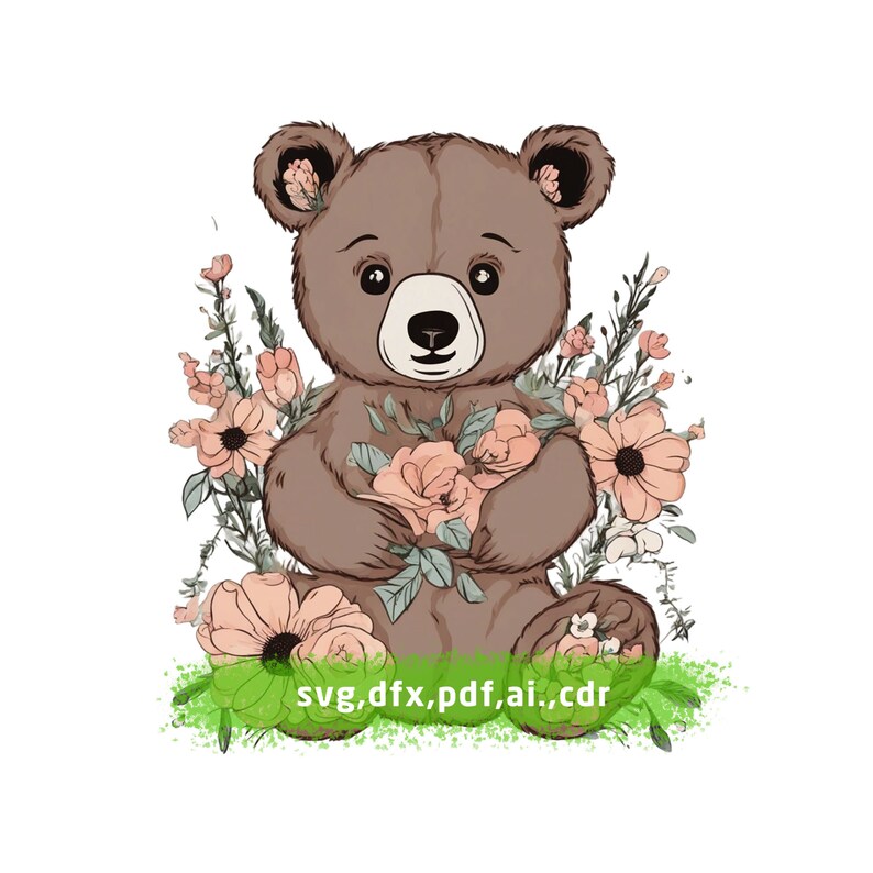 10 Cute Bear Family Clipart SVG Bundle Cute Bear Silhouettes the Wild ...