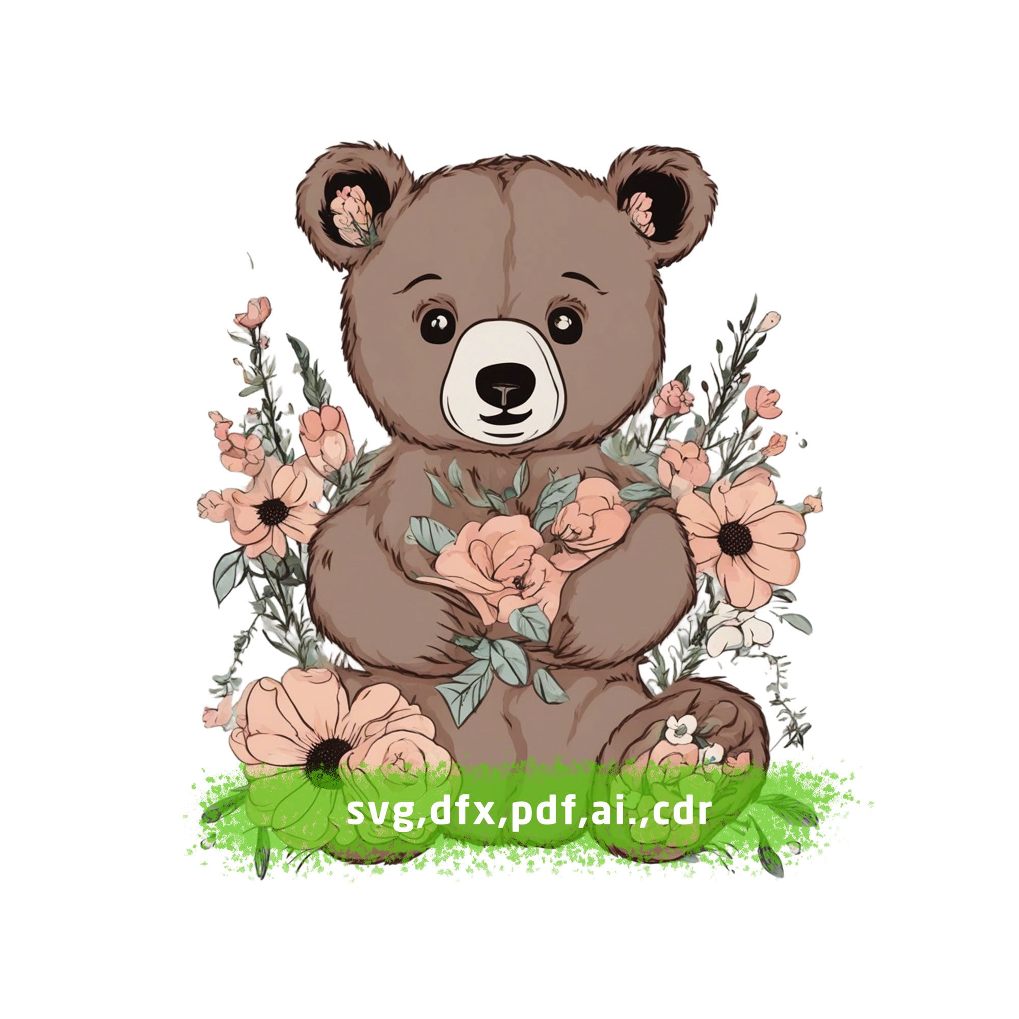 10 Cute Bear Family Clipart SVG Bundle Cute Bear Silhouettes the Wild ...