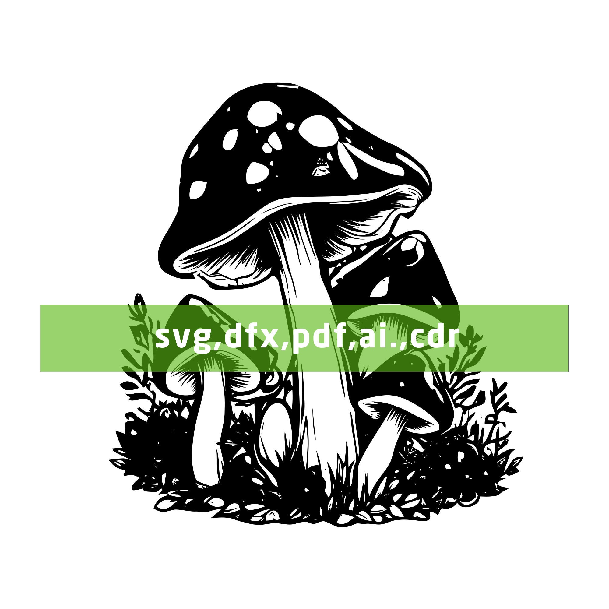 Mushroom SVG Bundle, Mushroom SVG, Fall Svg, Autumn Svg, Ghost City ...
