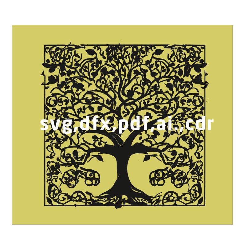 9 Tree of Life Vector Clipart Bundle Svg, Tree of Life SVG, Silhouette ...