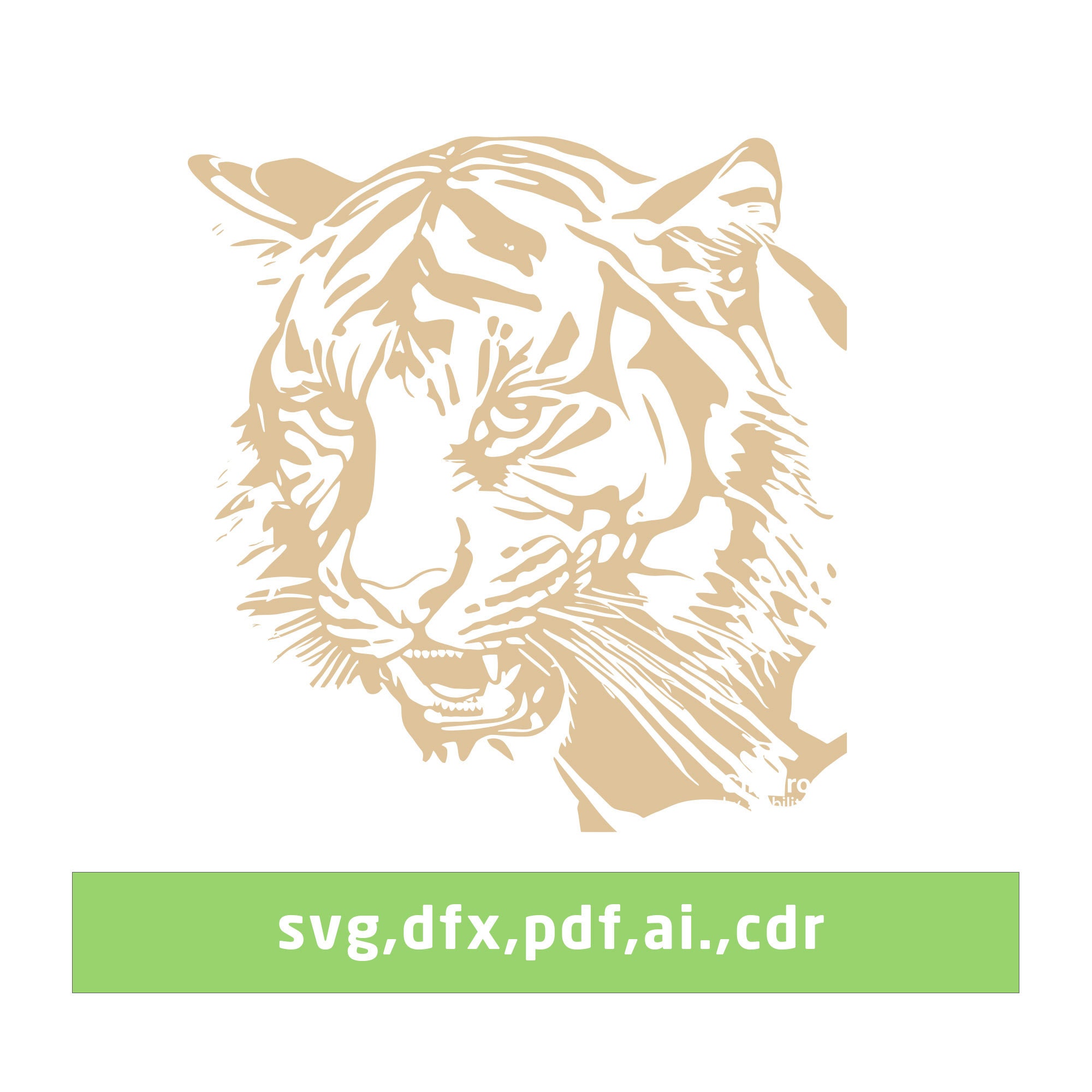16 Tiger Bundle SVG Wild Tiger Svg Tiger Silhouette - Etsy