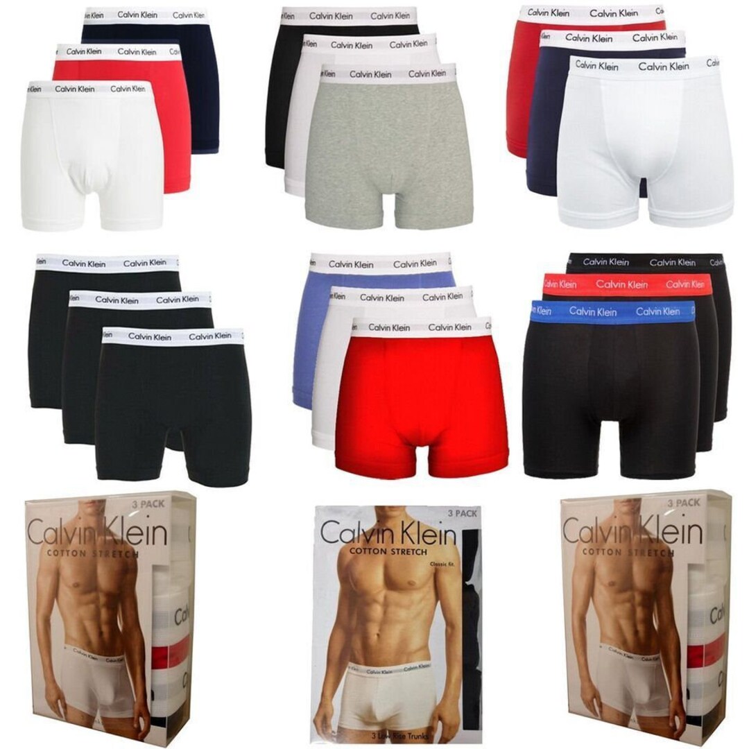 3 Pack Boxed Ck Calvin Klein Mens Boxers Shorts Etsy