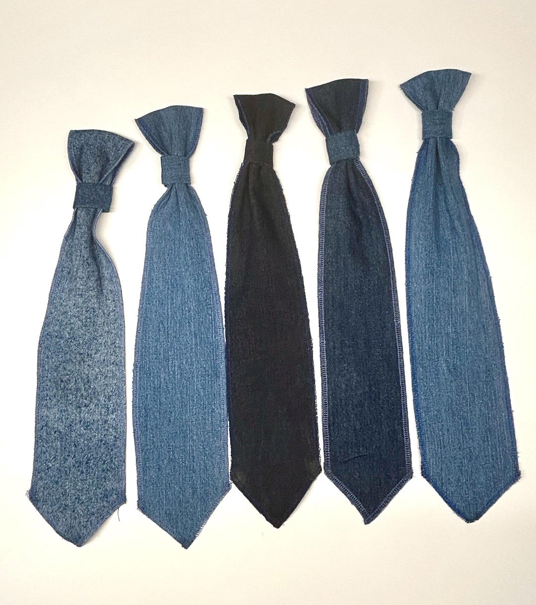 Blank Denim Neckties for Crafting, Sewing, Junk Ties - Etsy