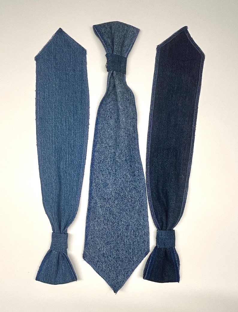 Blank Denim Neckties for Crafting, Sewing, Junk Ties - Etsy
