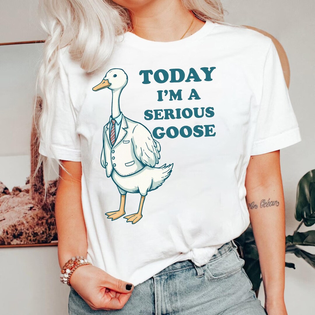 I'm A Serious Goose Today SVG PNG, Vintage Funny Goose Shirt, Office ...