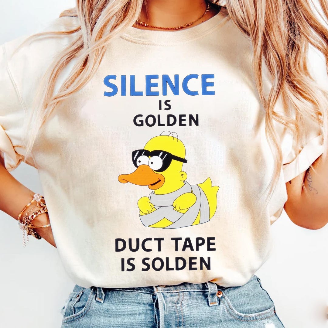 Silence is Golden Sarcastic SVG PNG Duct Tape is Silver Snarky Funny ...