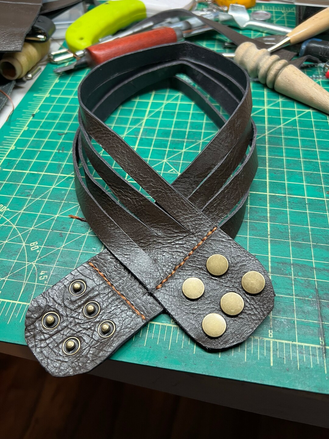 Leather Flogger Bracelet - Etsy