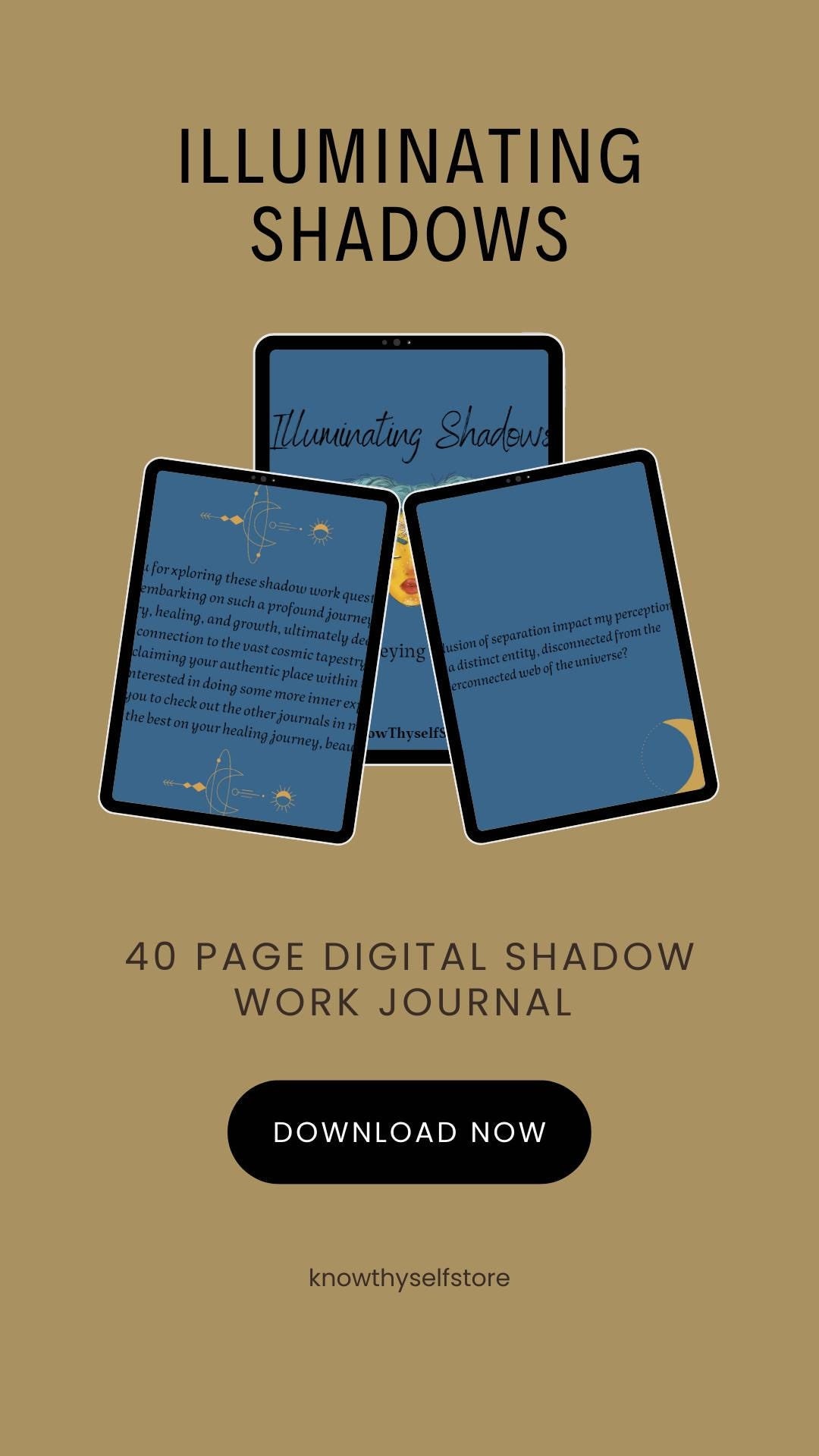 Illuminating Shadows | Deep Self Awareness Questions | Journal & Workbook | Shadow Work ...