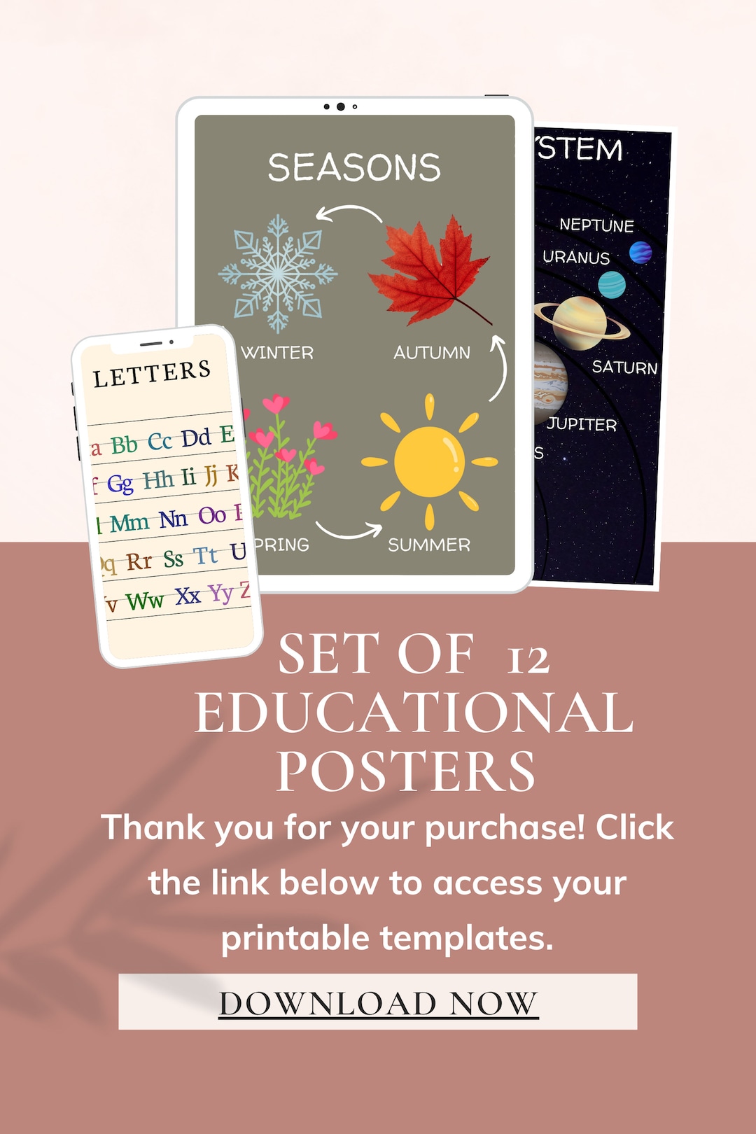 Set of 12 Educational Posters - Etsy