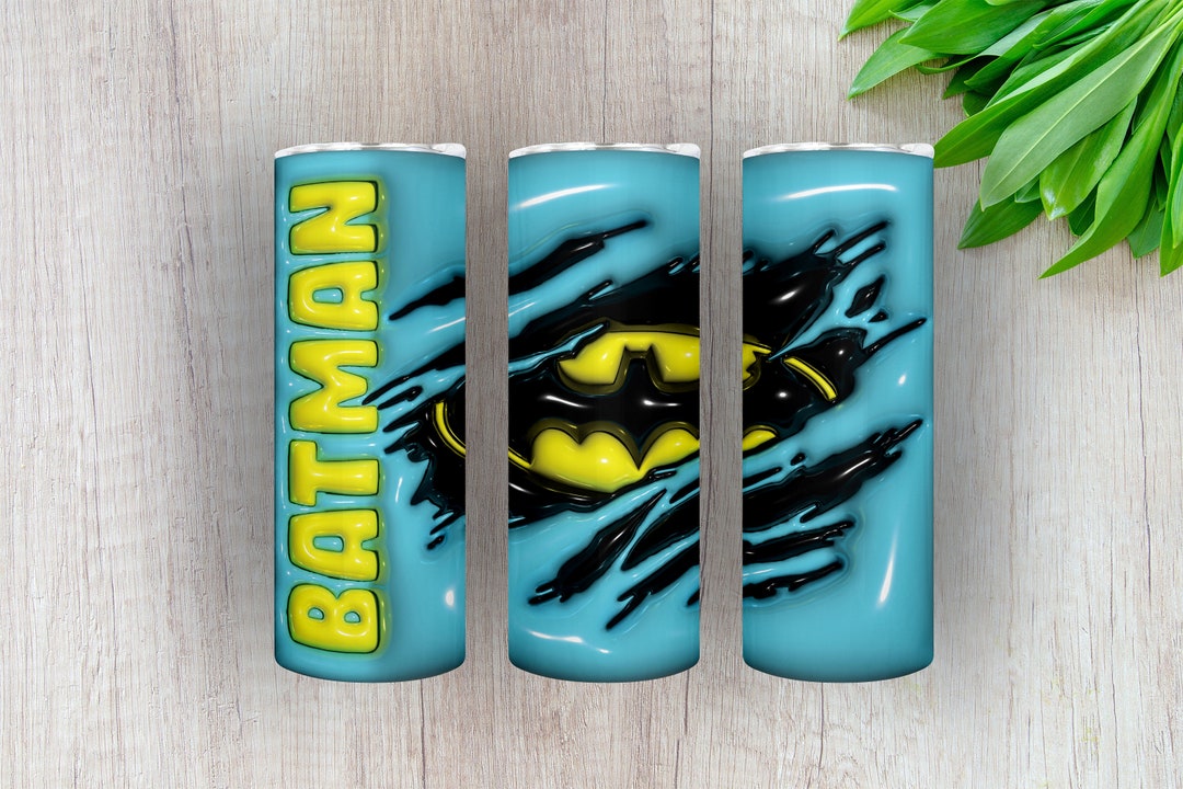 3D Inflatable Puff Super Heros Bat Cartoon 20 Oz Skinny - Etsy