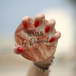 CUSTOM Acrylic Nailfie Disc | Personalised Nail Prop | Nail Tech | Nail ...