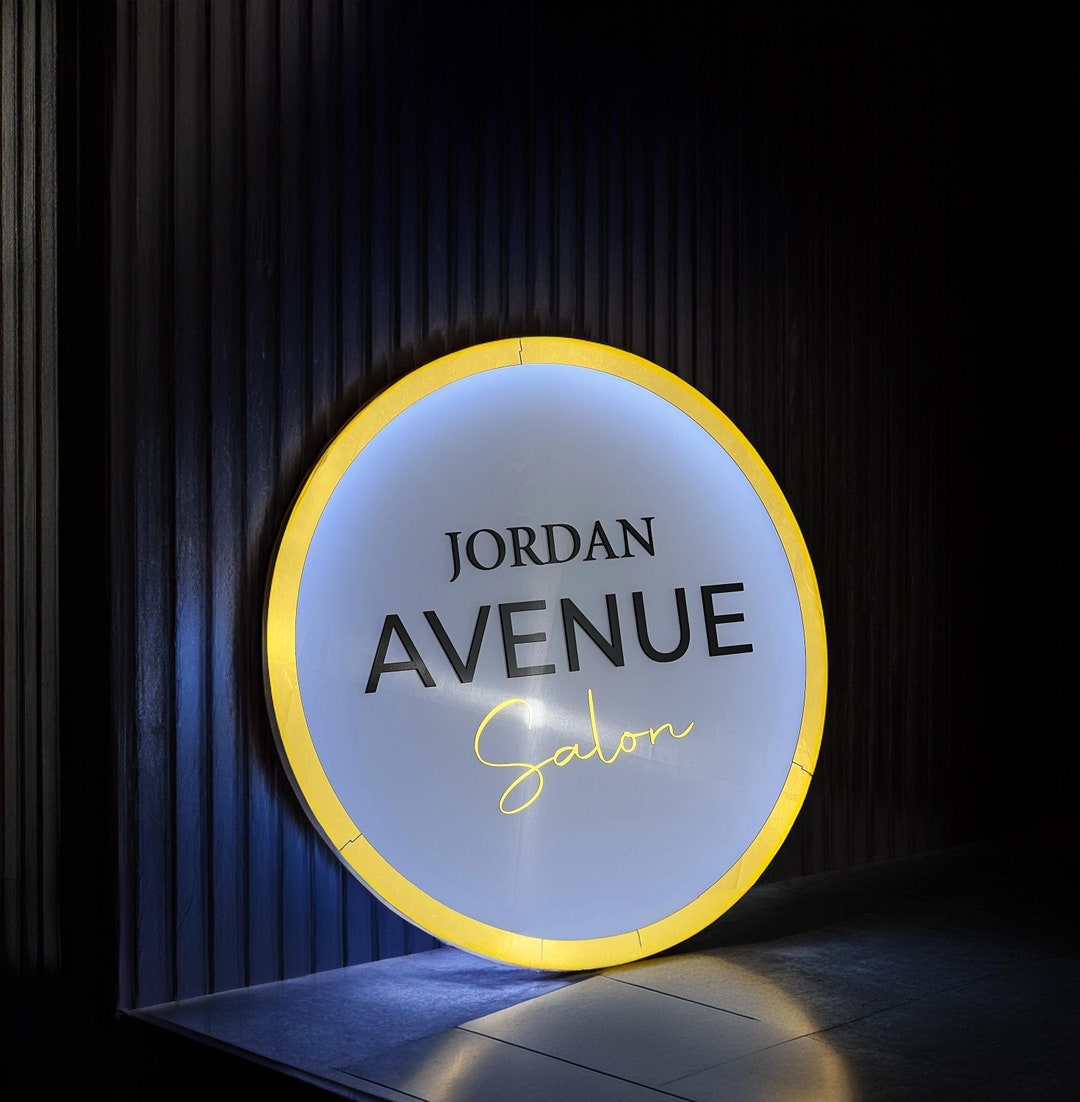 Neon Business Sign | BACKLIT Sign | Led Sign | 3D Logo Backlit Sign ...