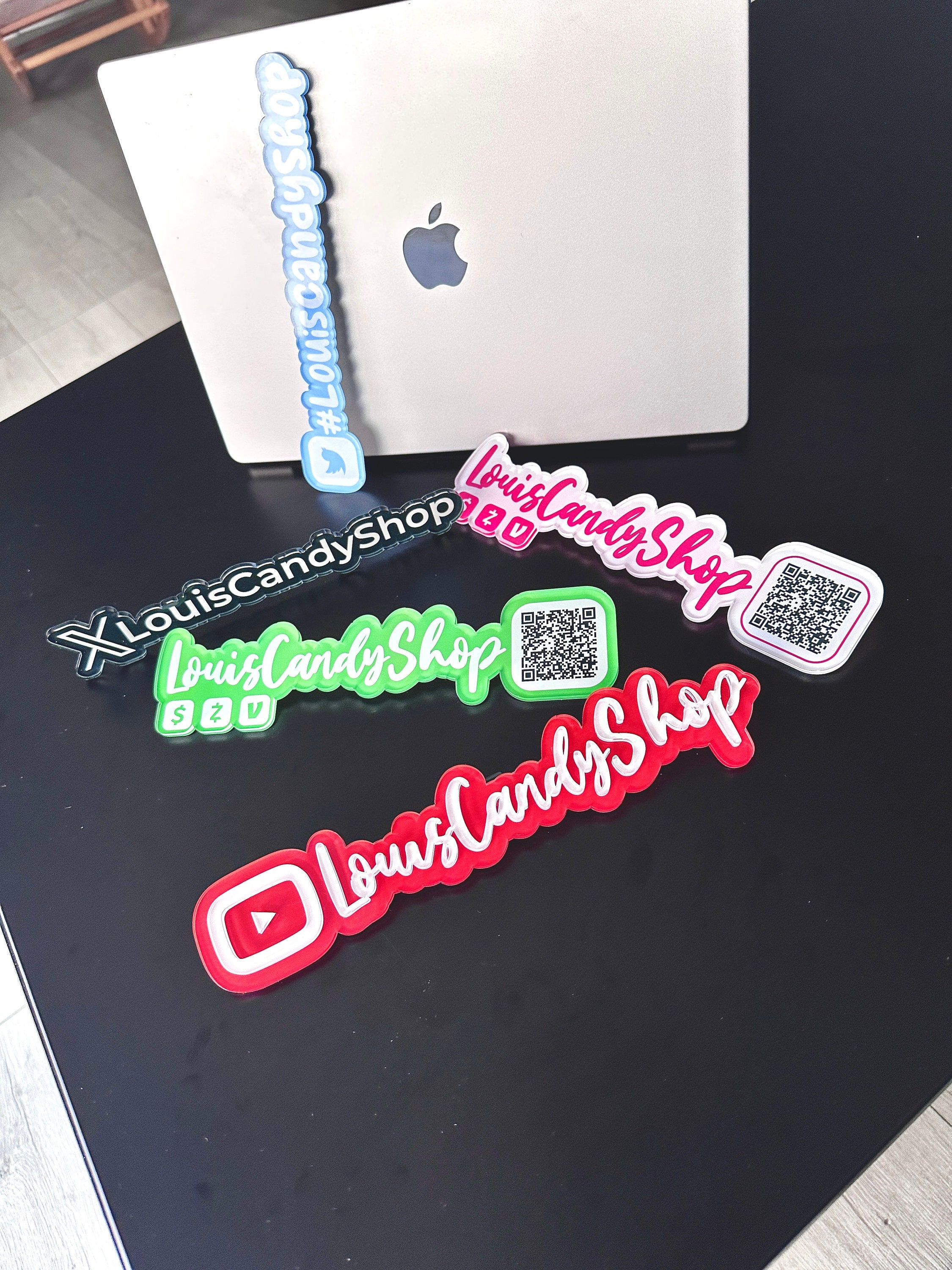 Acrylic Business Watermark | Physical Watermark | Business Tag ...