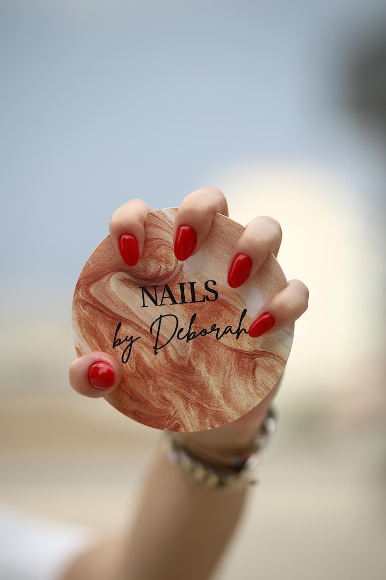 CUSTOM Acrylic Nailfie Disc | Personalised Nail Prop | Nail Tech | Nail ...