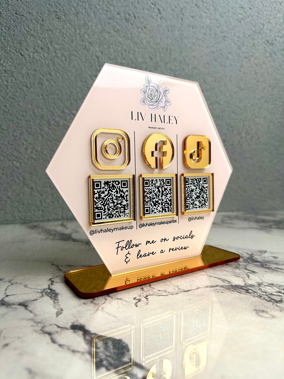 Multi QR Code Sign | Payment Sign | Social Media QR Code Sign | Beauty ...