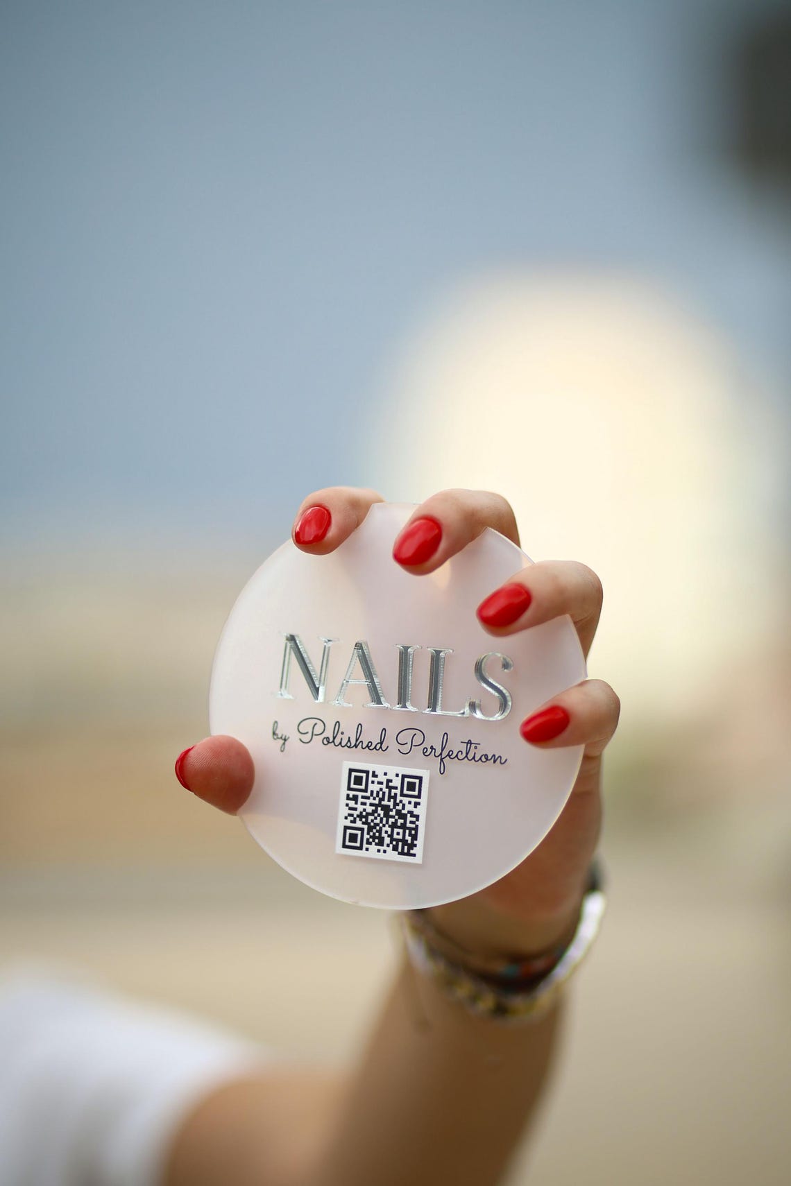 CUSTOM Acrylic Nailfie Disc | Personalised Nail Prop | Nail Tech | Nail ...