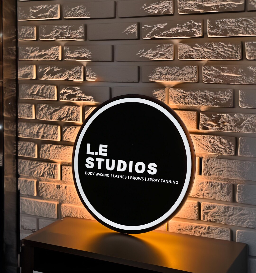 BACKLIT Sign | Neon Business Sign | Led Sign | 3D Logo Backlit Sign ...
