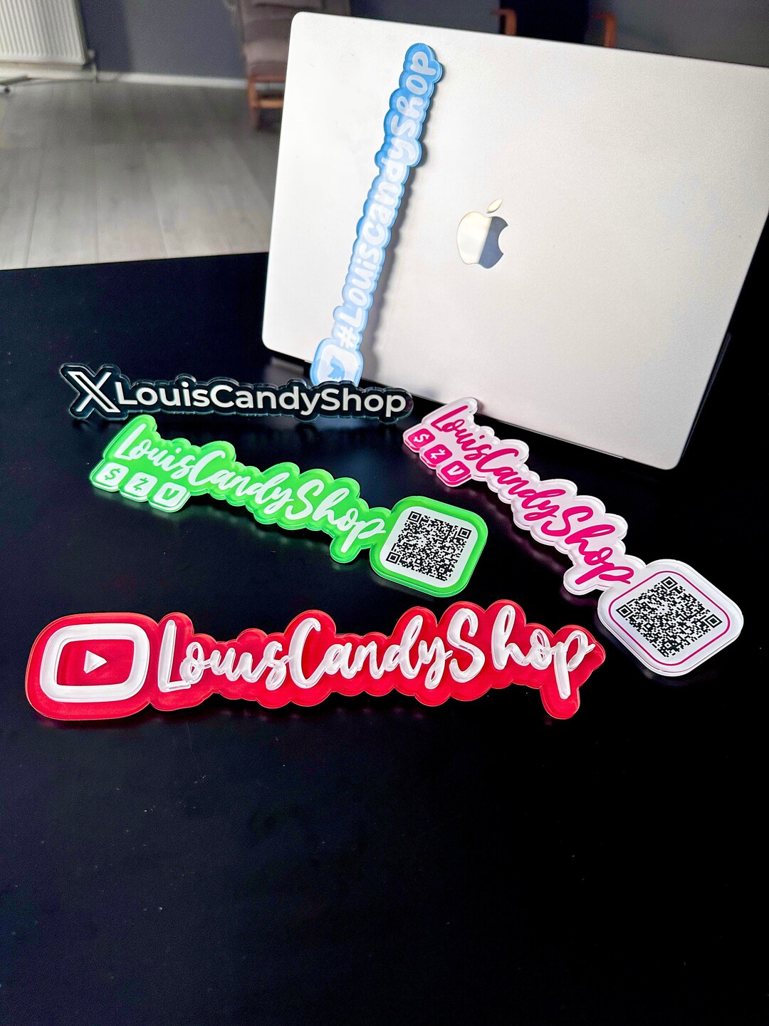 Acrylic Business Watermark | Physical Watermark | Business Tag ...