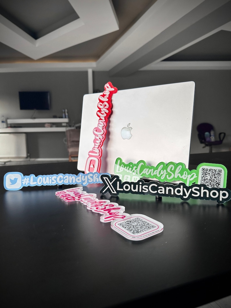 Acrylic Business Watermark | Physical Watermark | Business Tag ...