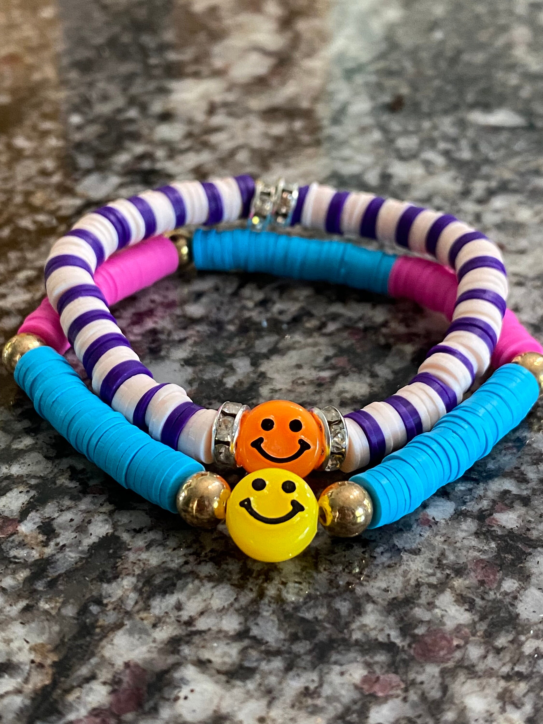 Smiley Face Bracelets Kids Bracelets - Etsy