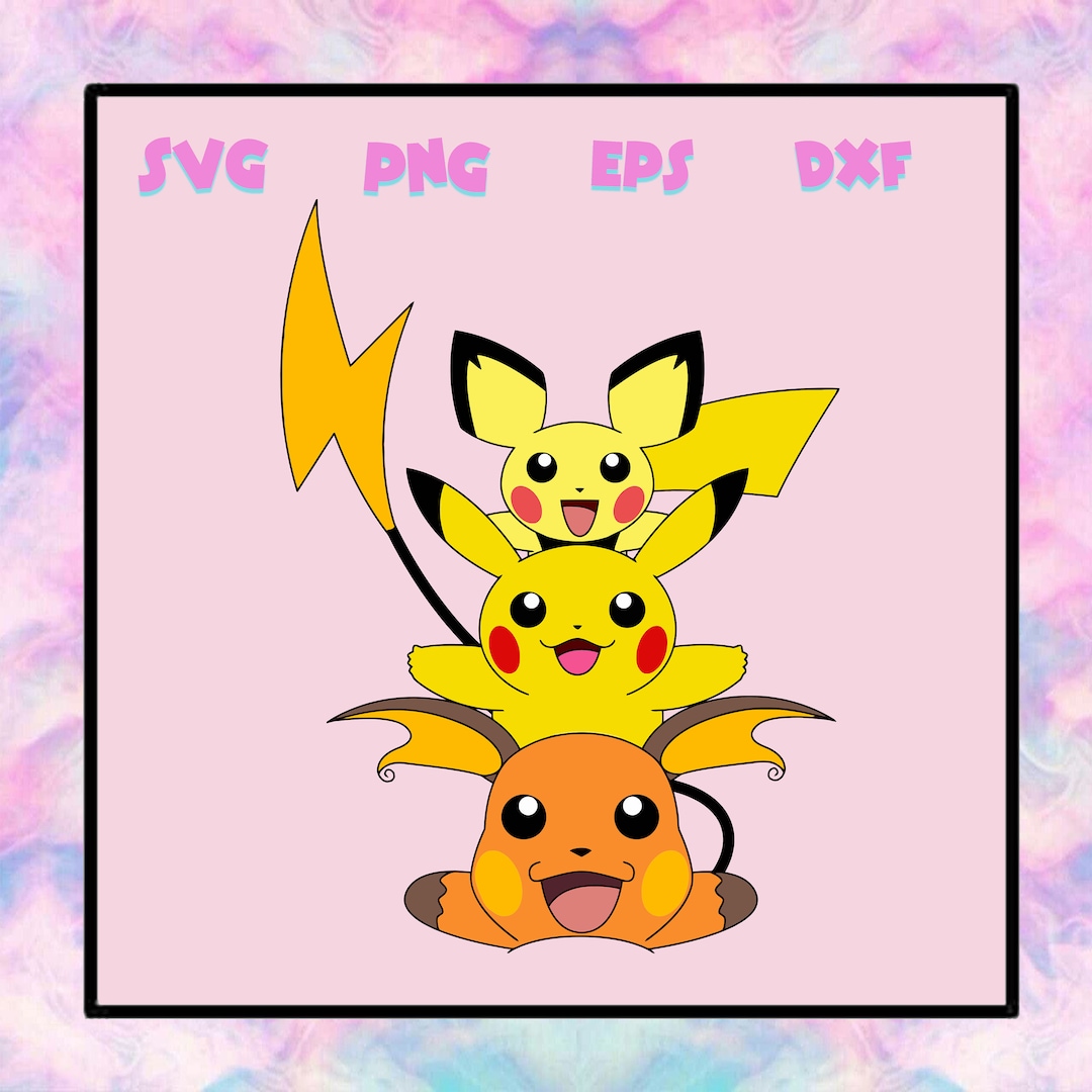 Pikachu Svg Pikachu Png Pokemon Cricut Vector Bundle - Etsy UK