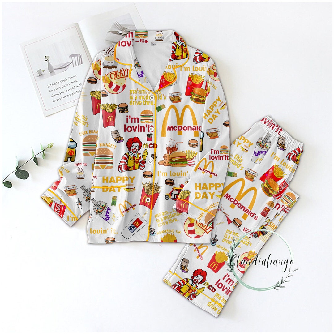 Mcdonald's Pajamas, Mc Donald Pyjamas, Mcdonald Thick Pajamas, Mcdonald ...