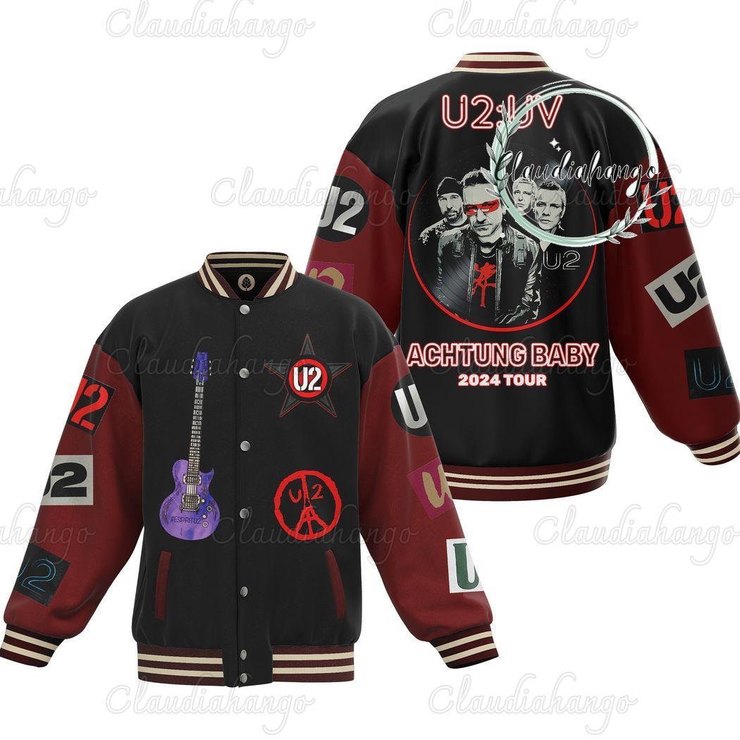 U2-Uv Las Vegas Baseball Jacket, U2 Ultraviolet Sphere 2024 Jacket Men ...