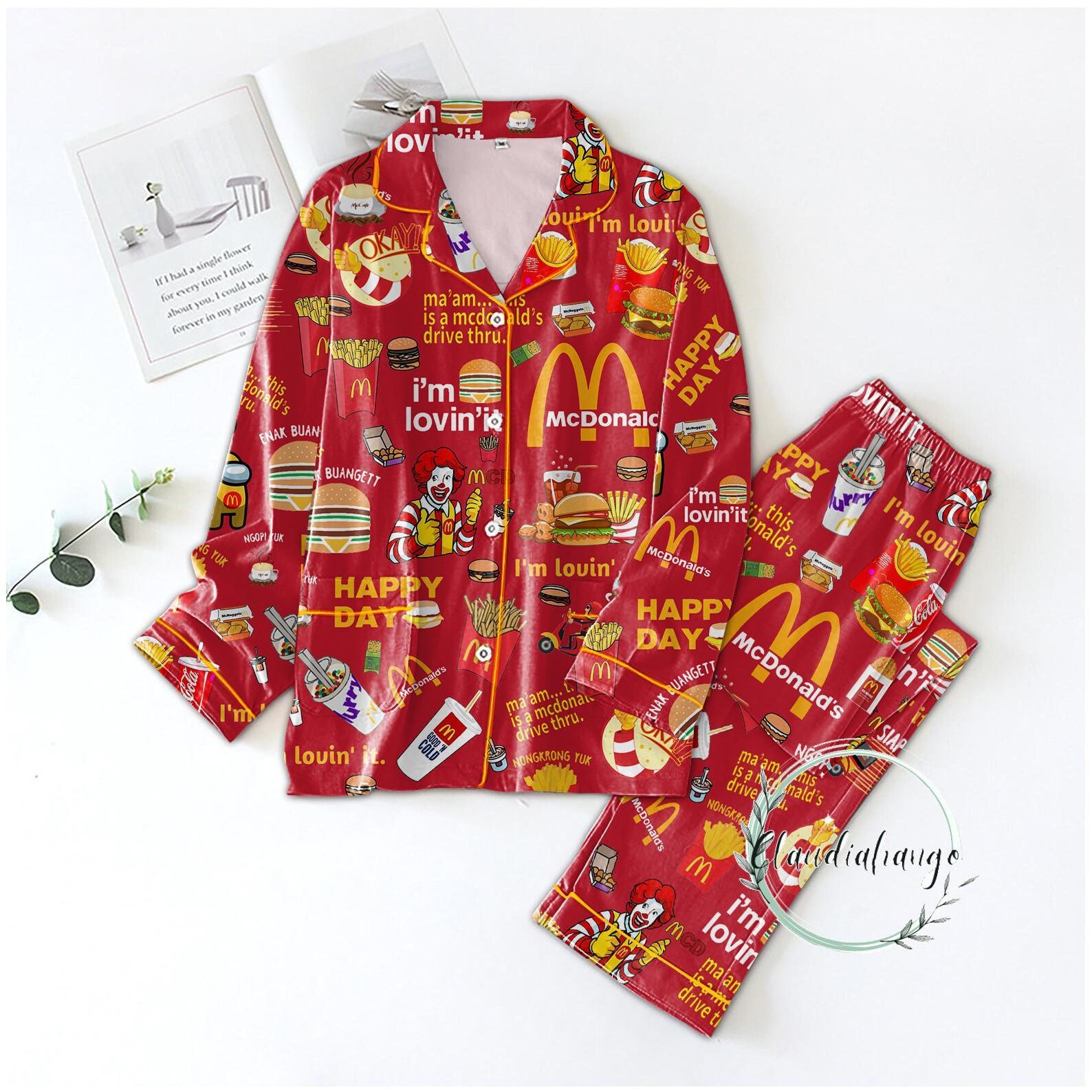 Mcdonald's Pajamas, Mc Donald Pyjamas, Mcdonald Long Sleeve Pajama ...