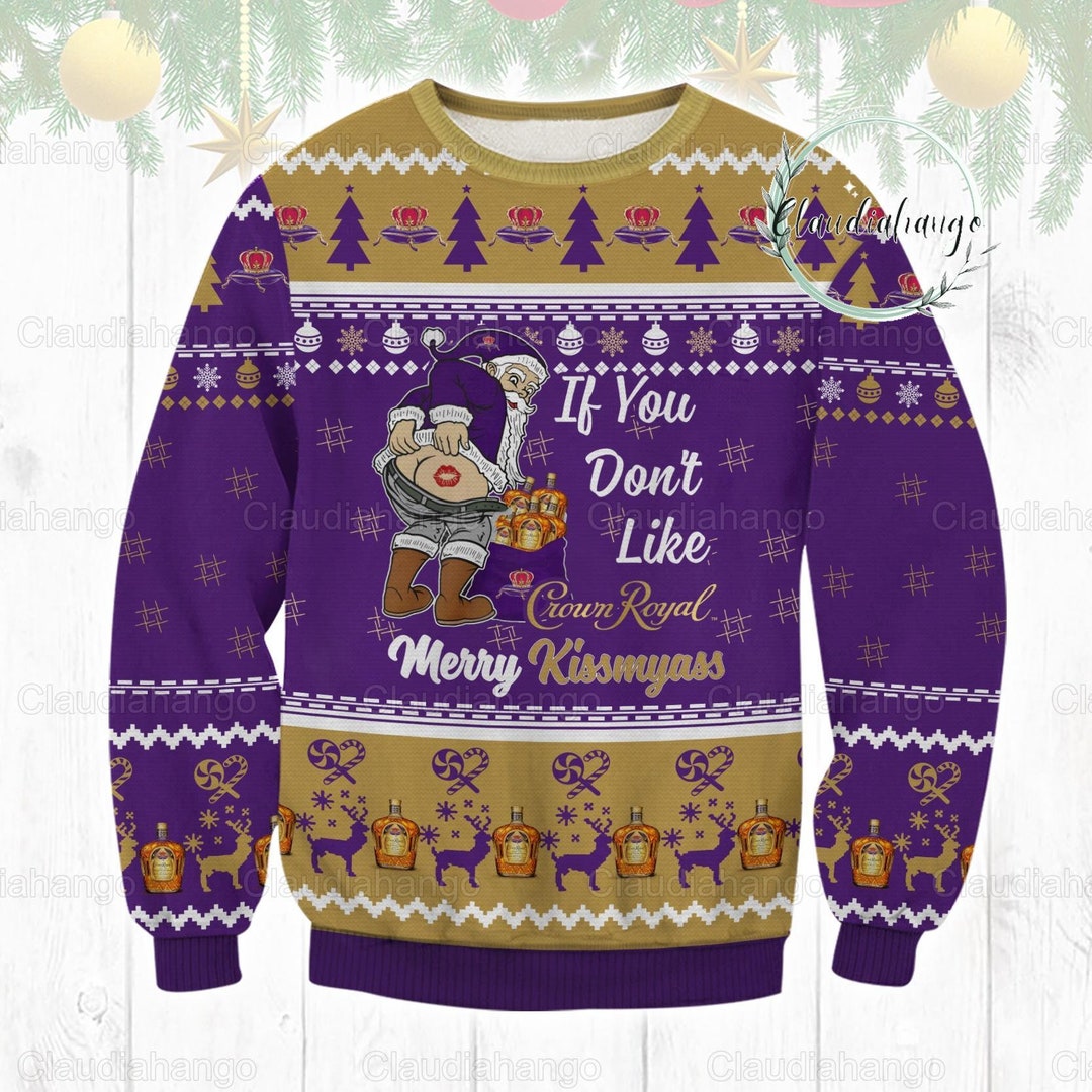 Christmas Crown Royal Ugly Sweater Crown Royal Christmas - Etsy