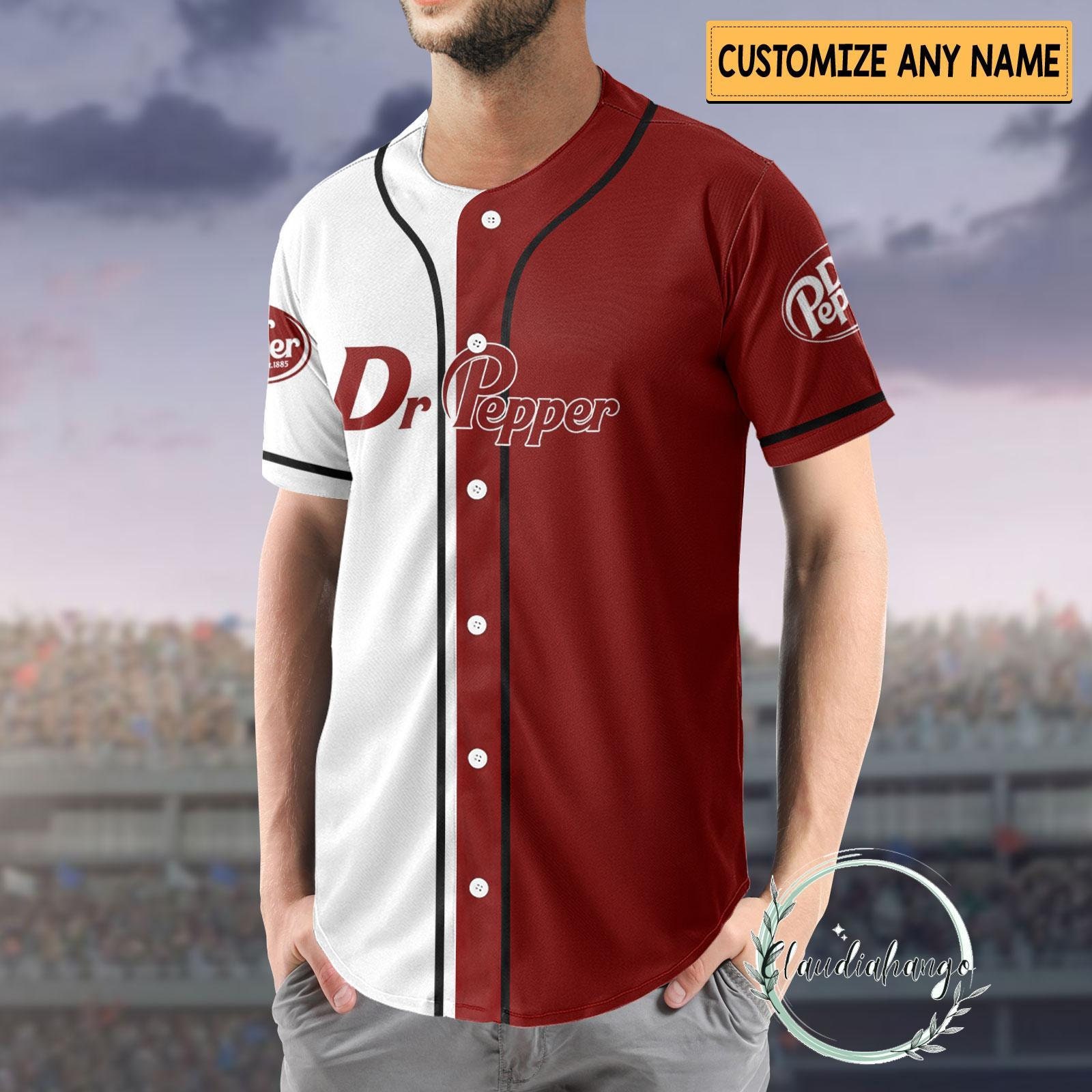 Dr Pepper Baseball Shirt Dr Pepper Baseball Jersey Dr Pepper - Etsy