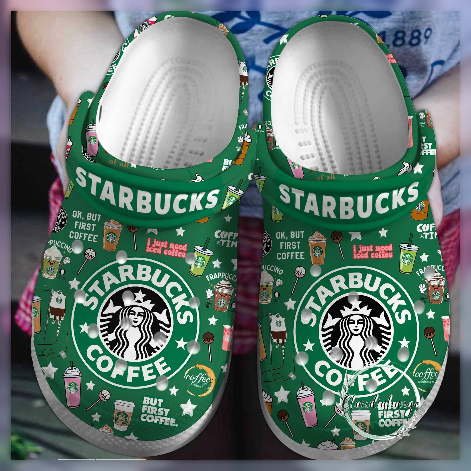 Starbucks Shoes Starbucks Coffee Shoes Starbucks Sandals - Etsy