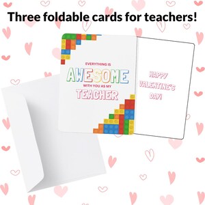 Printable BUILDING BLOCKS Valentine’s Day Cards for Kids – Classroom ...