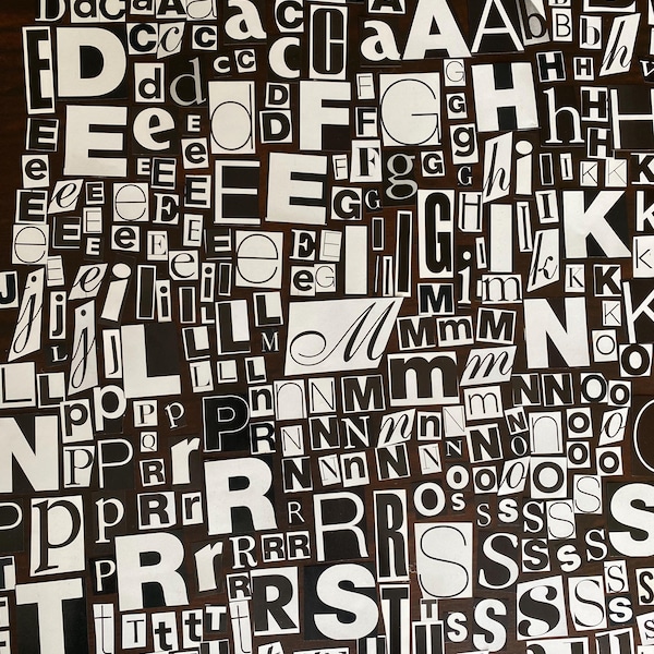 Magazine Letters - Etsy