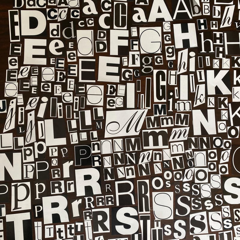 Magazine Letters Cutout - Etsy