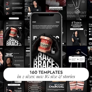 160 Dental Instagram Templates | Dentist Marketing | Dental Clinic ...
