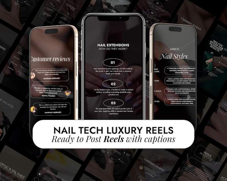 Nail Tech Reels Videos | Nail Artist Instagram Reel | Nail Technician ...