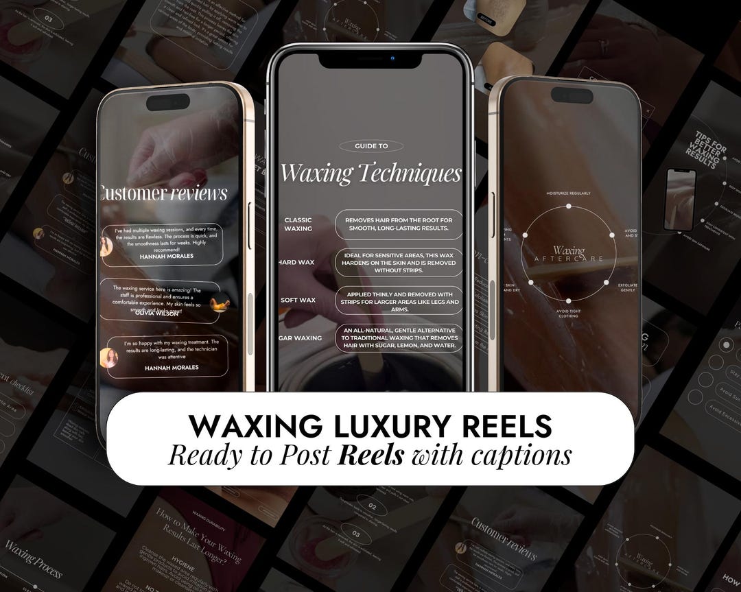 Waxing Instagram Reels Videos | Waxing Instagram Templates | Waxing ...