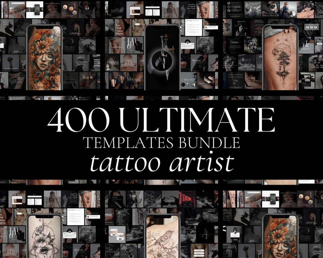Tattoo Artist Instagram Templates Tattoo Studio Stories Canva Tattoo ...