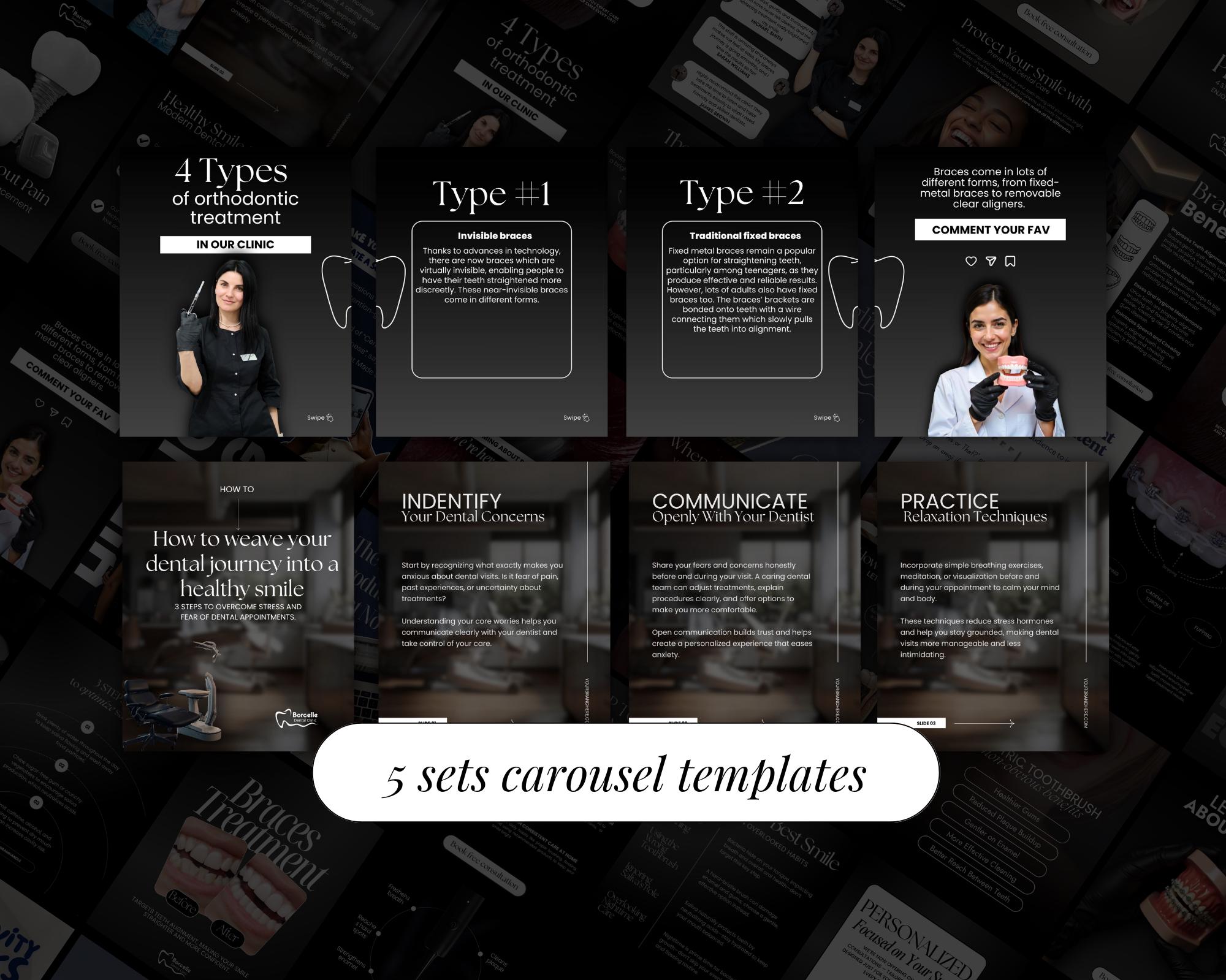 160 Dental Instagram Templates | Dentist Marketing | Dental Clinic ...