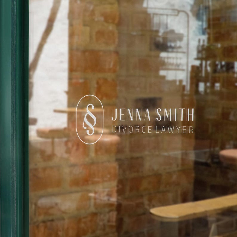 Premade Divorce Lawyer Logo Design | Modern Law Firm Branding | Elegant ...