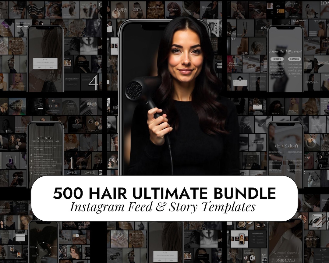 Hairstylist Templates | Hairdresser Instagram Post | Hair Salon Social ...